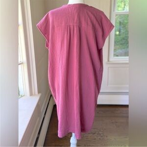 J. Jill | Dresses | Jjill Pure Jill Cottongauze Splitneck Dress Sm ...